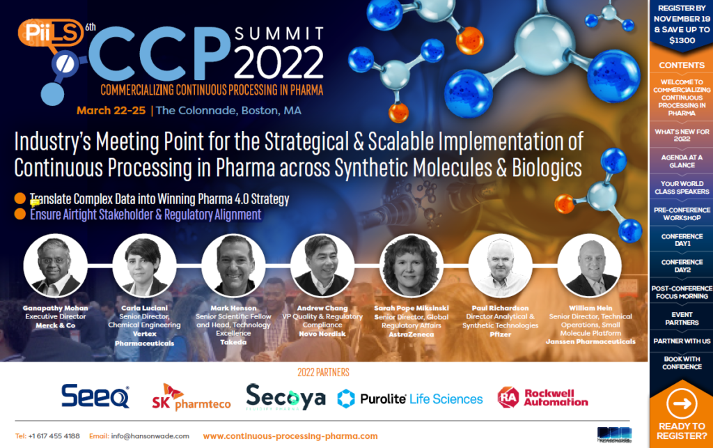 Commercializing Continuous Processing Summit - 2022 Full Event Guide